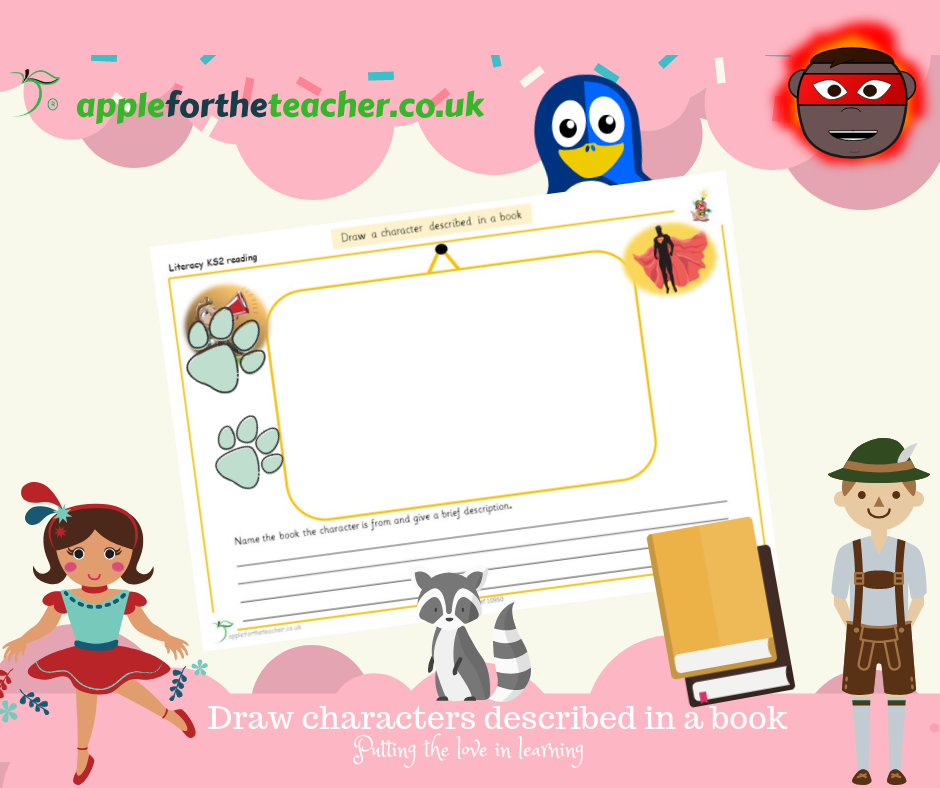 Draw A Character Described In A Book | Apple for the Teacher
